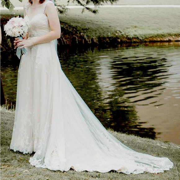 Dresses | Lightly Used Wedding Gown Its Been Altered With Bustling And ...
